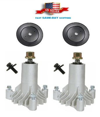 2 Complete Spindle Pulley For Husqvarna LTH1742 LTH18542 LTH145 Z4217 ...