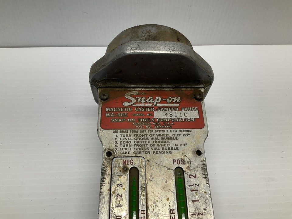 Snap On WA60E Magnetic Caster Camber Wheel Alignment Gauge Snap-On WA ...