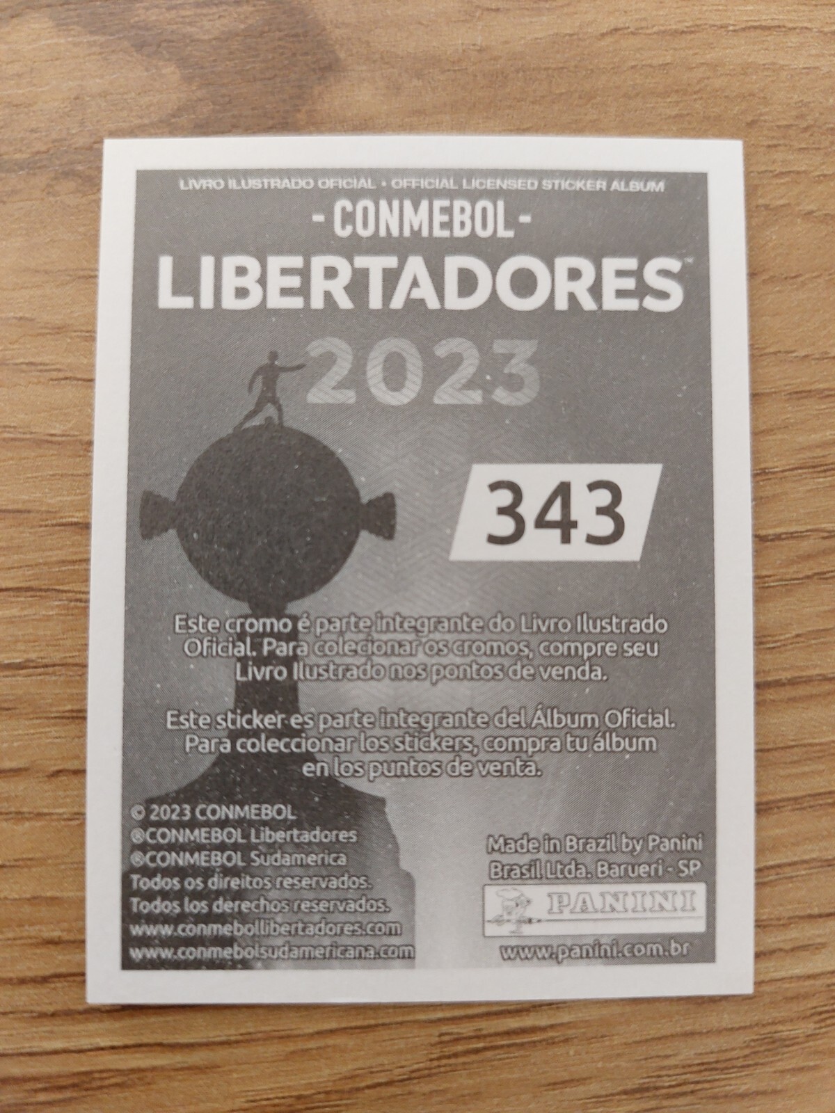 Panini CONMEBOL Copa Libertadores 2023 Luis ADVINCULA Sticker 343 Boca ...