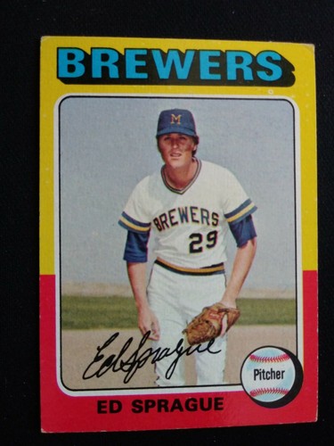 1975 Topps Baseball Card # 76 Ed Sprague - Milwaukee Brewers SP | eBay