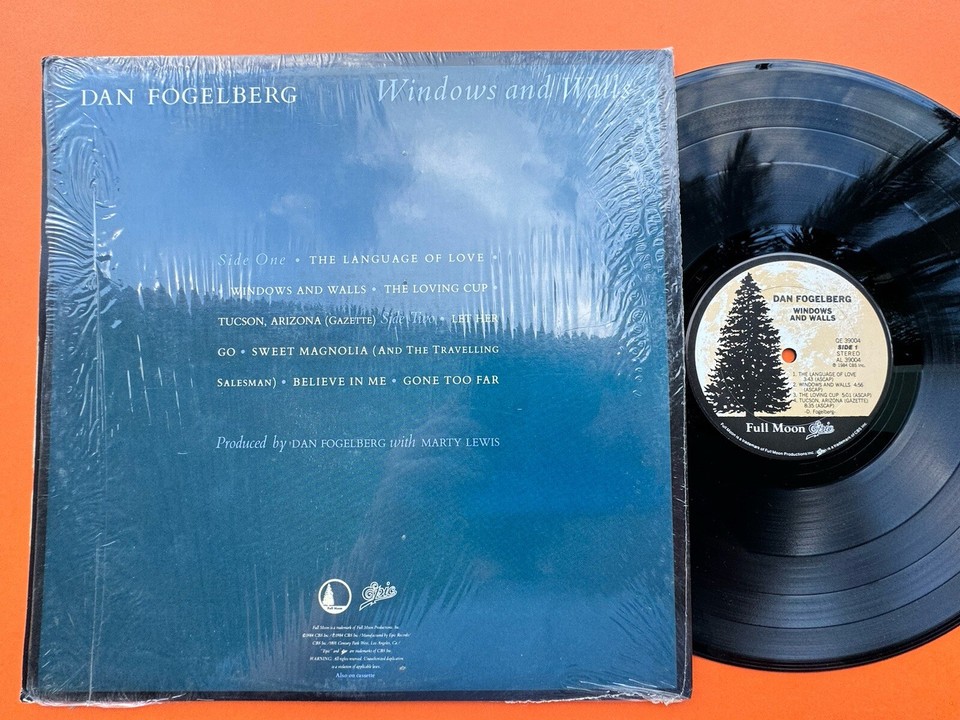 Dan Fogelberg Windows And Walls LP 1984 Vinyl, Folk Rock, Full Moon, EX ...