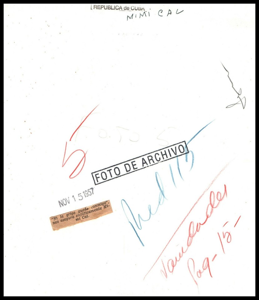 1950s CUBAN CUBA ACTRESS MIMI CAL STUNNING PORTRAIT VINTAGE ORIG Photo ...