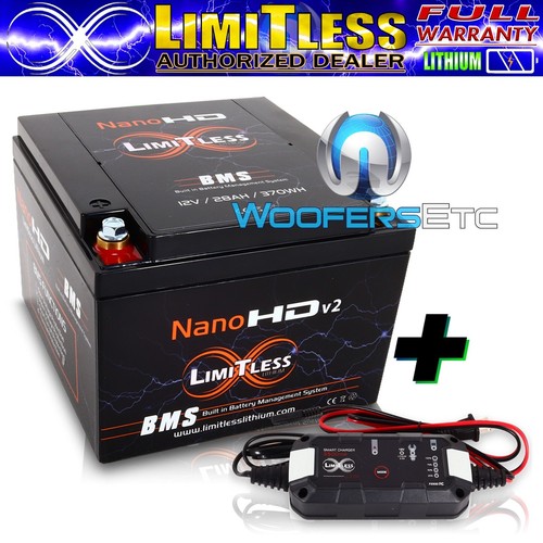 pkg LIMITLESS LITHIUM NANO -HDV2 MOTORCYCLE POWER SPORTS BMS BATTERY ...