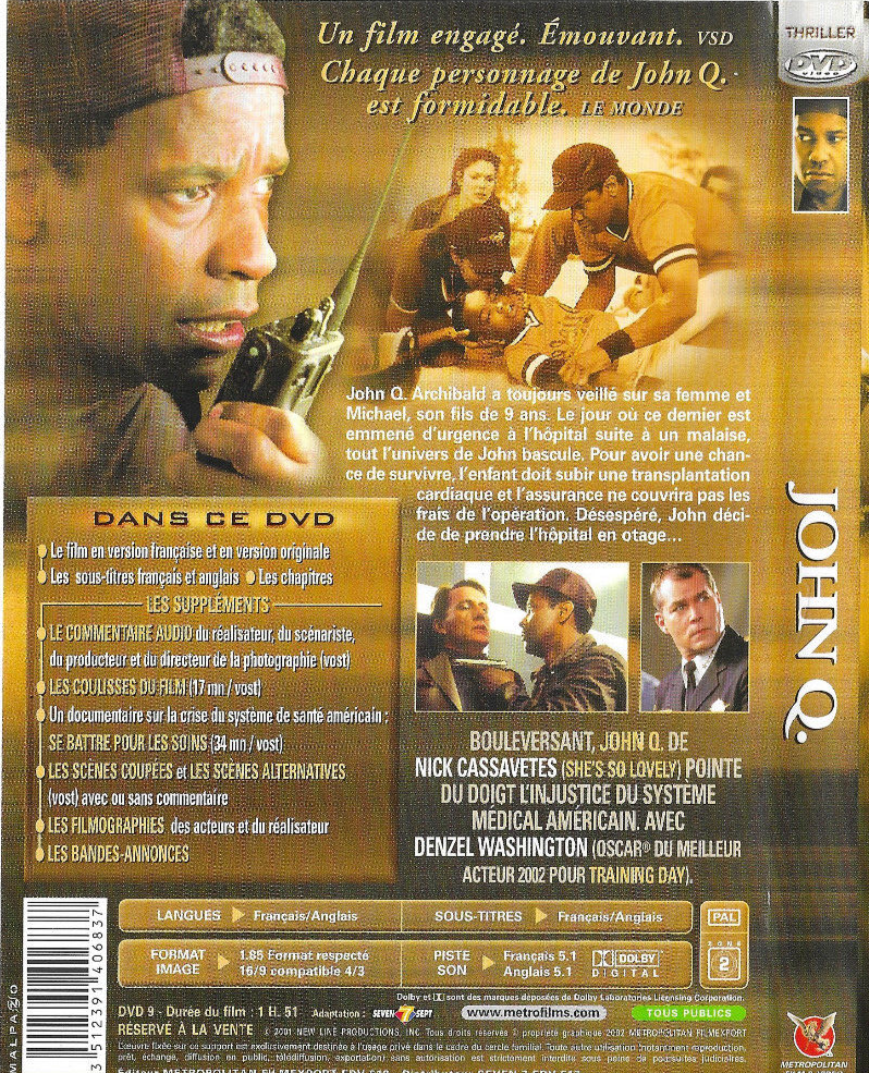 Affiche Du Film John Q
