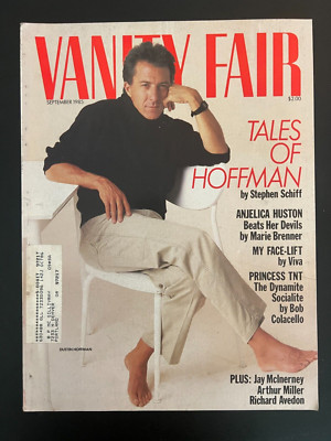 VANITY FAIR September 1985 Dustin Hoffman Magazine Fashion Ads | eBay