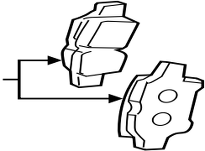 04465-52260 Toyota Pad kit, disc brake, front 0446552260, New Genuine ...