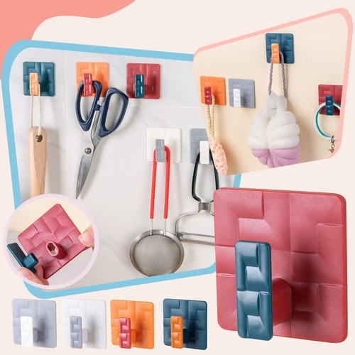 Cute Strong Holder Wall Mount Hook Seamless Sticker Home Kitchen ...