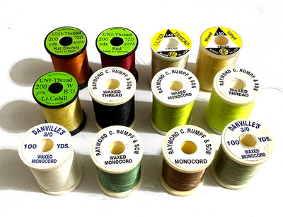 12 Spools Mixed Thread, Fly Tying, NR | eBay