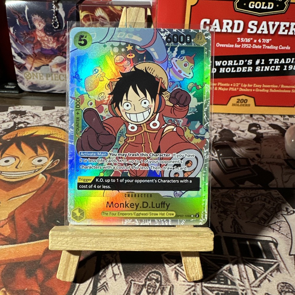 ONE PIECE TCG - Luffy OP07-109 -500 years in the future Super Rare ...