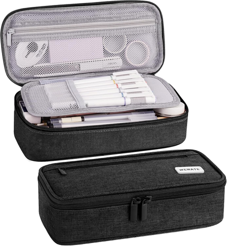 WEMATE Large Pencil Case - Essential Organizer for School Supplies and ...