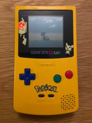 Nintendo GameBoy Color Pikachu & Pichu Special Edition Console. Yellow ...