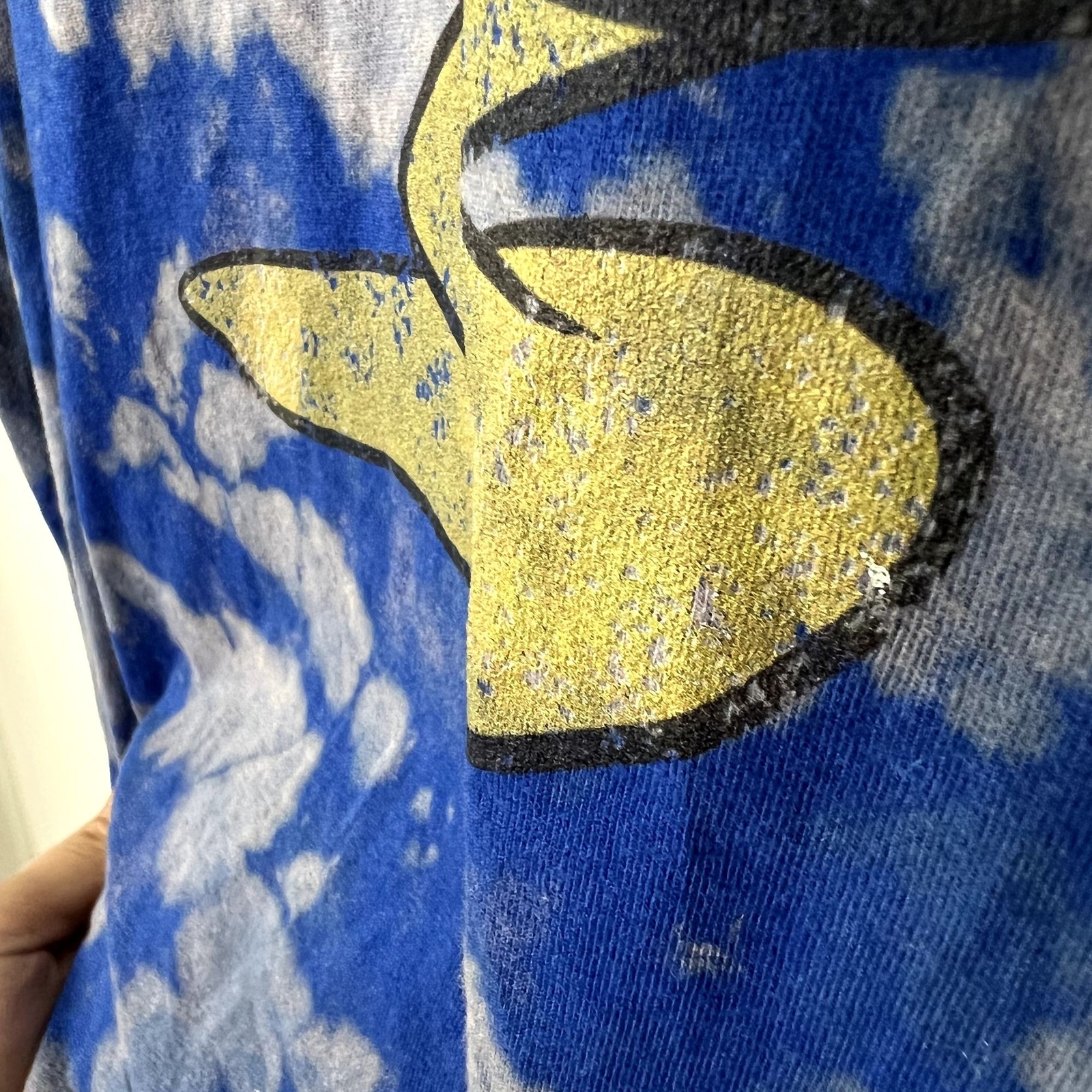 Upcycled Custom Bleach Tie Dye Disney Donald Duck Long Sleeve Graphic ...