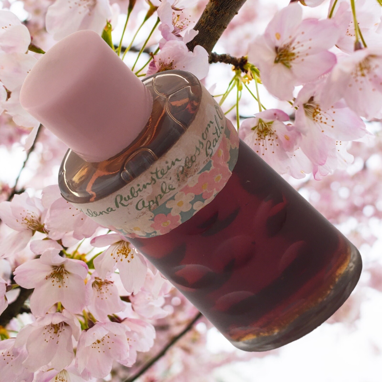 Helena Rubinstein Apple Blossom Perfumed Bath Oil, 2 Fl. Oz. Ultra RARE ...