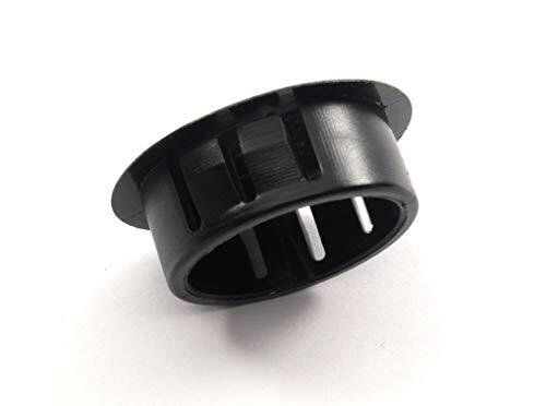 1" Hole Nylon Locking Panel Plugs Black/White Dome Cover 1 3/16" Top ...