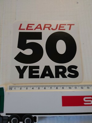 Learjet 50 Years Sticker | eBay