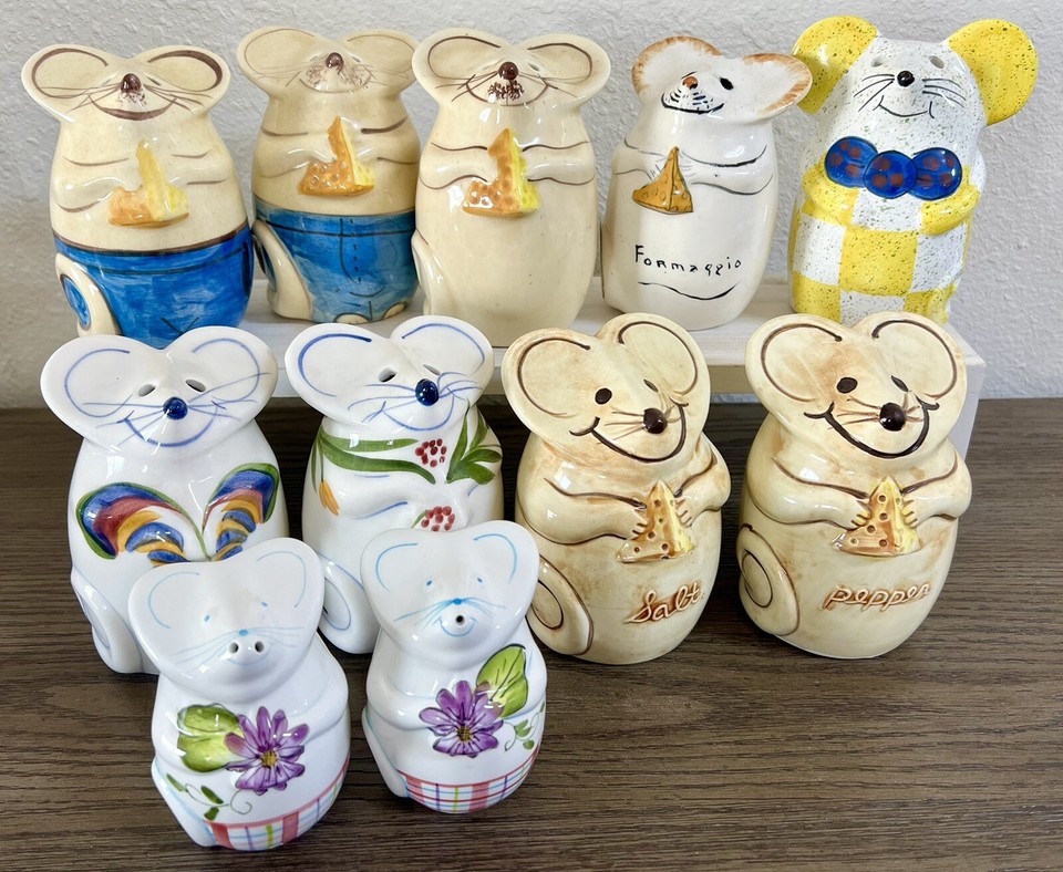 NS Gustin Mouse Mice Cheese Shaker Set of 2 | eBay