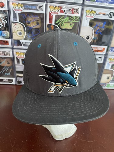 San Jose Sharks Mitchell Ness Flat Bill Strapback Hat / Cap - Gray | eBay