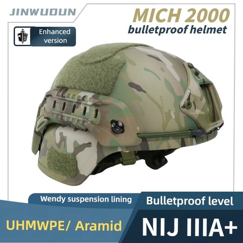 MultiCam MICH 2000 Tactical Defense IIIA+ Bulletproof Protective Helmet ...
