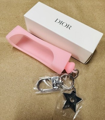 New Last One Dior Addict Lip Glow Oil Holder Keychain Key Ring Pink | eBay