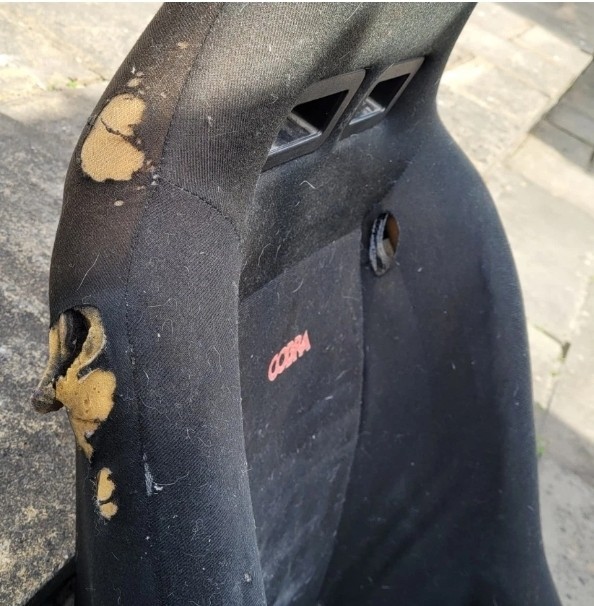 Classic Cobra Bucket Seats Mini MG Metro Etc Black Red Logo Used ...