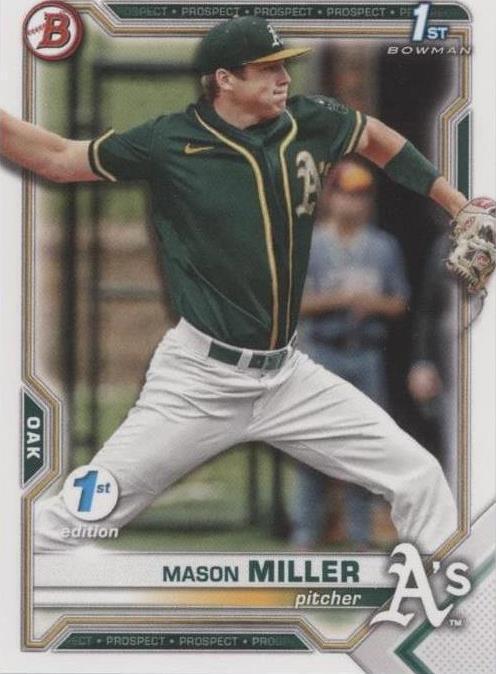 2021 Bowman Draft 1st Edition - Mason Miller #BD-85 for sale | eBay