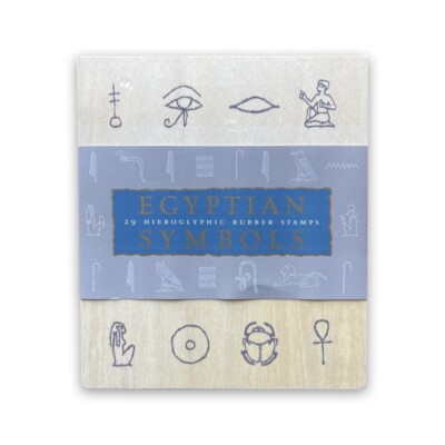 Hieroglyphics Rubber Stamp Set Chronicle Books Egyptian Symbols Anita ...