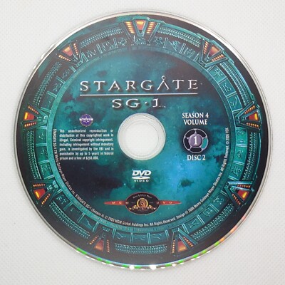 Stargate SG-1: Season 4 - Replacement DVD Disc #2 | eBay