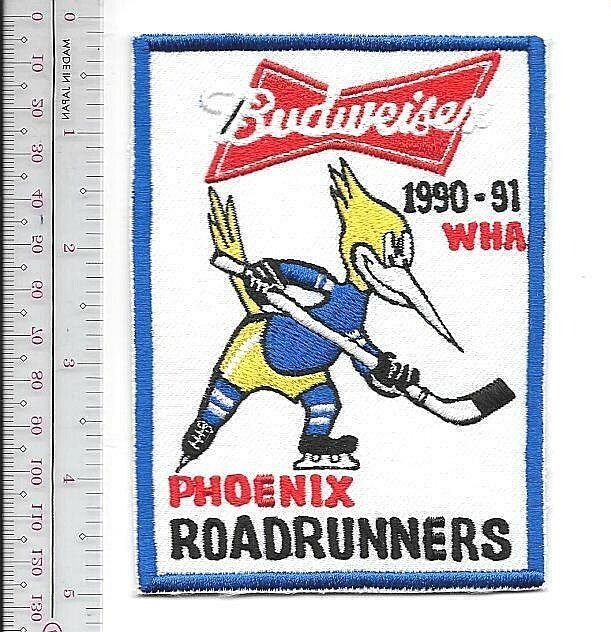 Beer Hockey WHA Phoenix Roadrunners & "Bud" Beer 1990 - 1991 Season NO ...