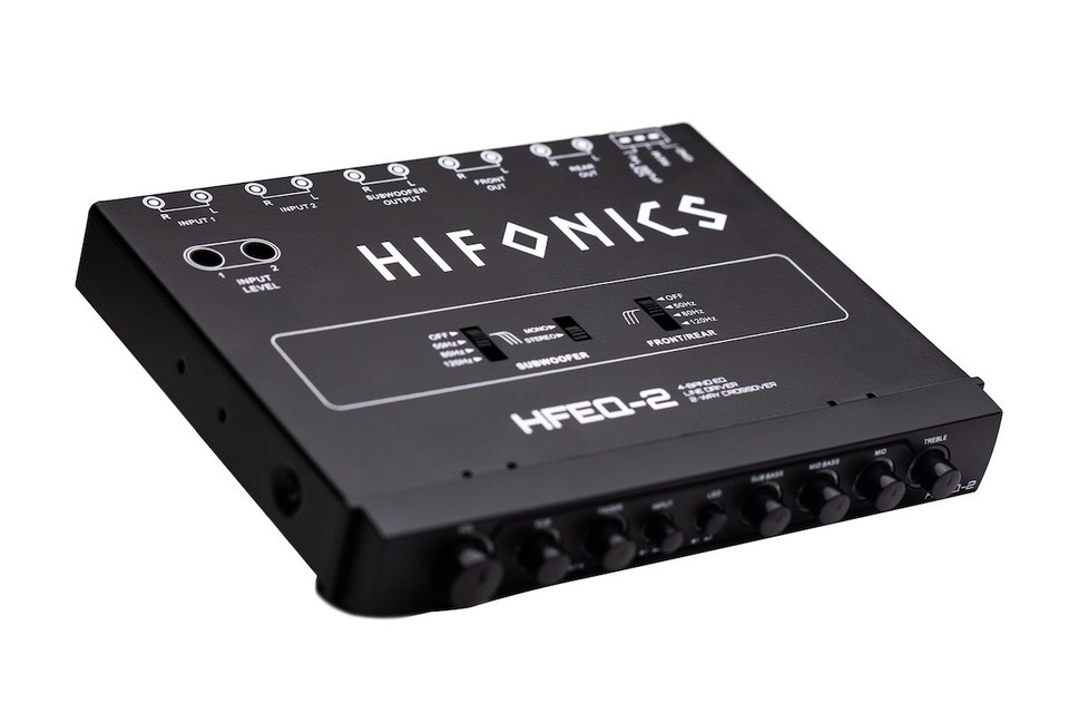 Hifonic 4-Band Equalizer 9-Volt Line-Driver & Multiple-Source Signal ...
