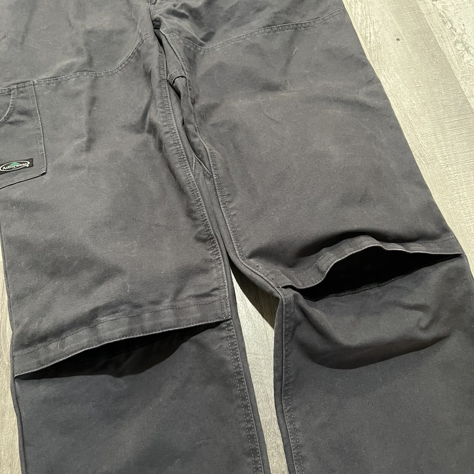 Arborwear Original Tree Climbers’ Pants Mens Gray Double Knee Canvas ...