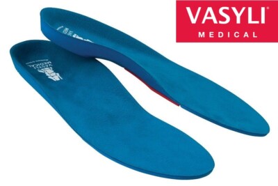 VASYLI BLUE MEDIUM DENSITY CUSTOM ORTHOTICS INSOLE ARCH SUPPORT *Physio ...