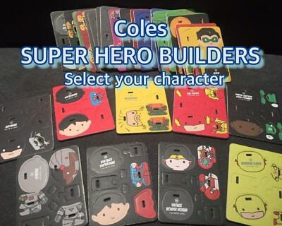 Coles Super Hero Builders Pick Your Characters | eBay Australia