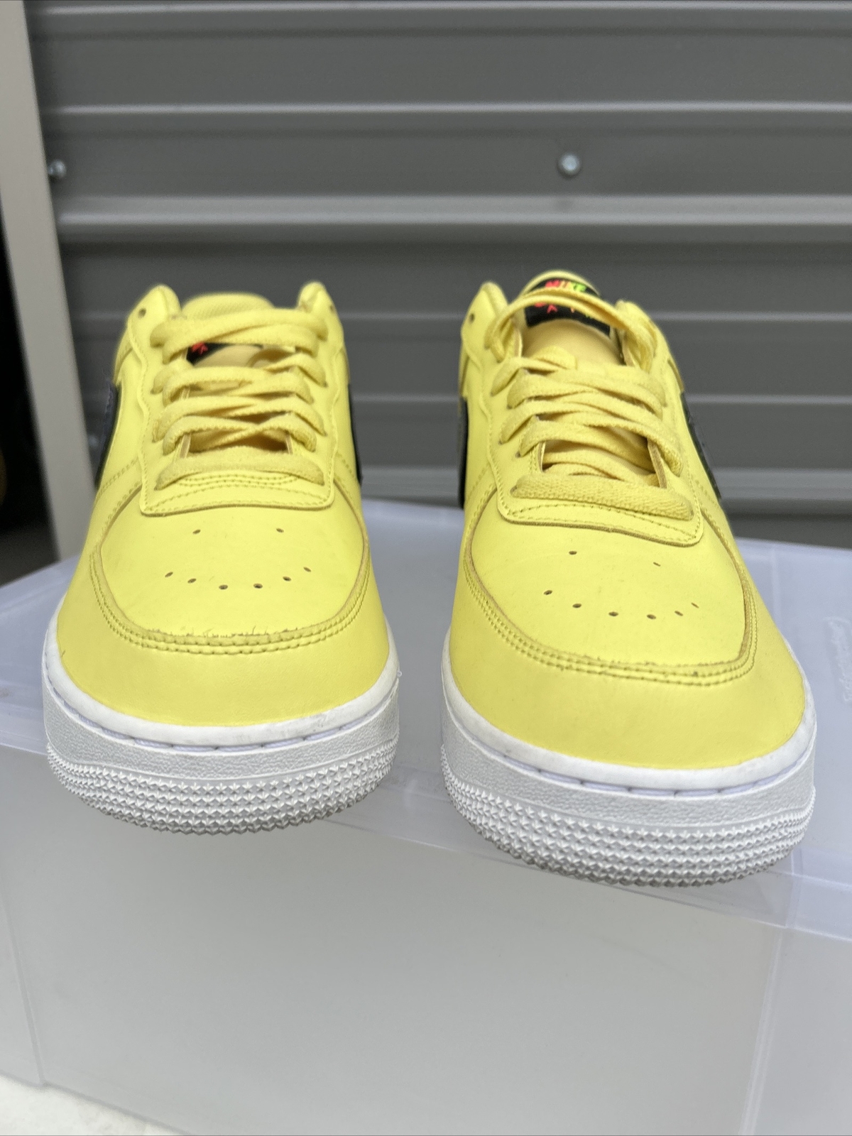 Nike Air Force 1 C10064-700 Low '07 LV8 Yellow Pulse Mens Size 10.5 No ...