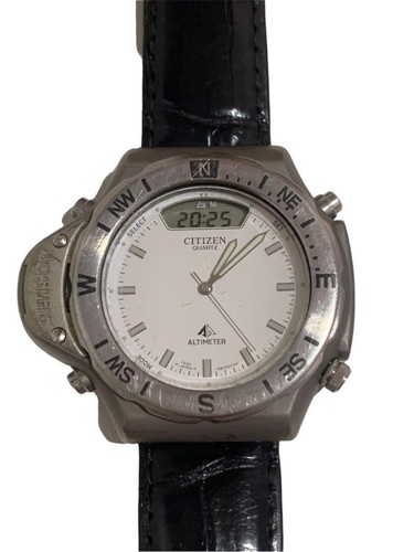 Citizen Altimeter C040-088450 Titanium Quartz Mens Watch Authentic ...