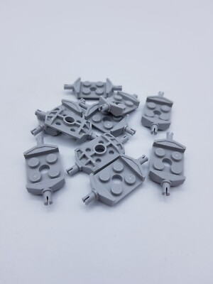 LEGO LOT 10 X BEARING ELEMENT 2X2 2/3 L.B.GRAY REF 39767 / 6387244 ...