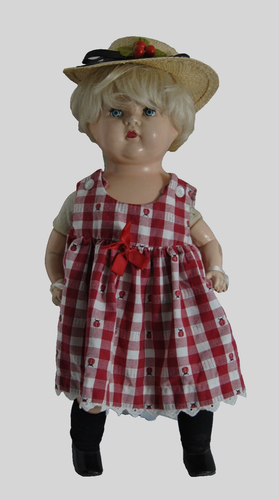 Dee & Cee Toy Antique Doll Cloth Body Open/Close Blue Eyes with ...
