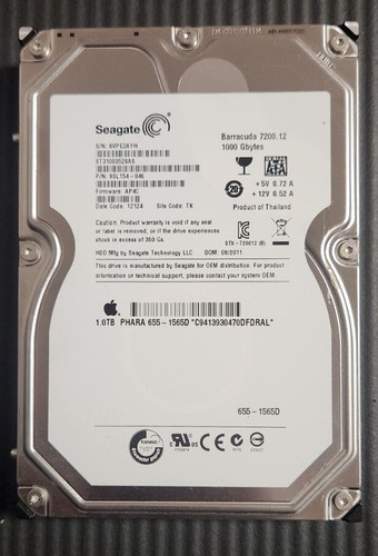 SEAGATE SATA 1000GB BARACUDA 7.2 | eBay