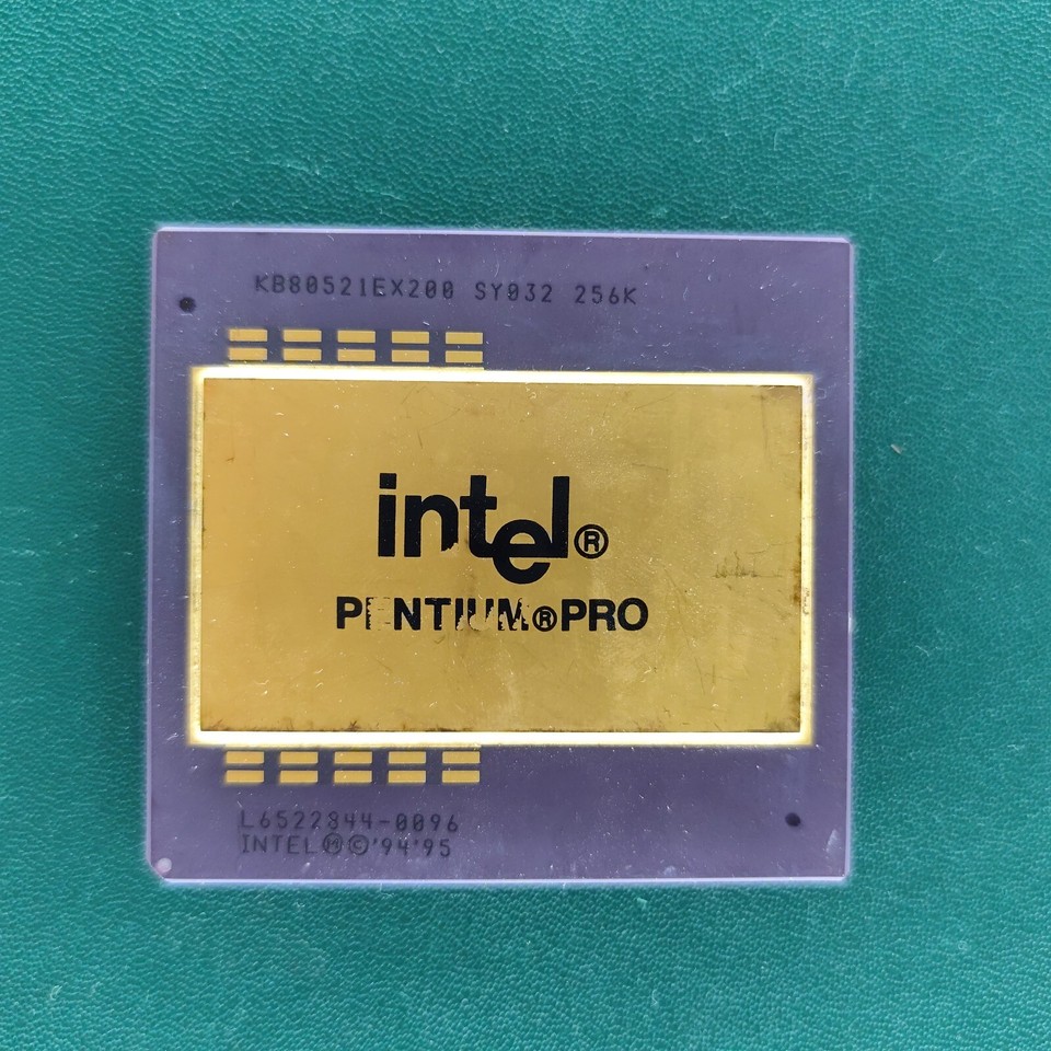 1 CPU INTEL PENTIUM PRO VINTAGE CERAMIC CPU FOR GOLD SCRAP RECOVERY ...