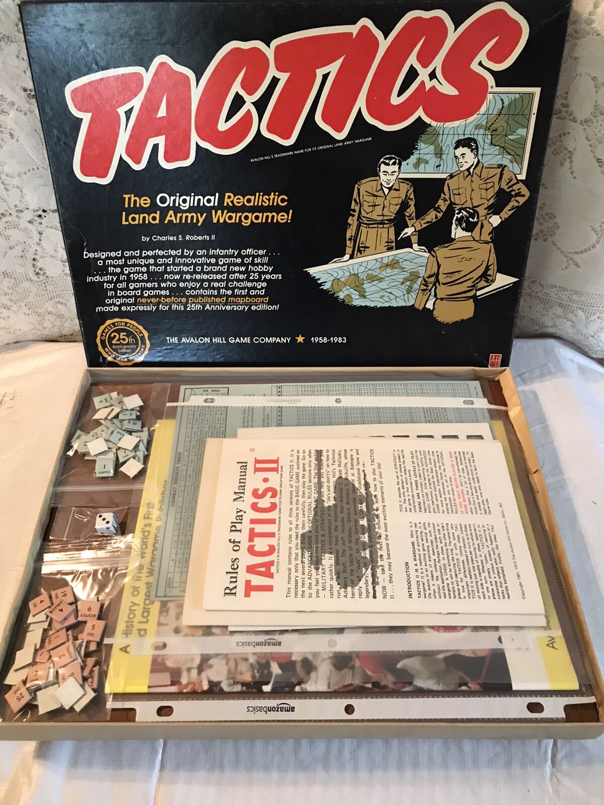 Avalon Hill War Games Tactics (25th Anniversary Ed) Vintage 1983 | eBay