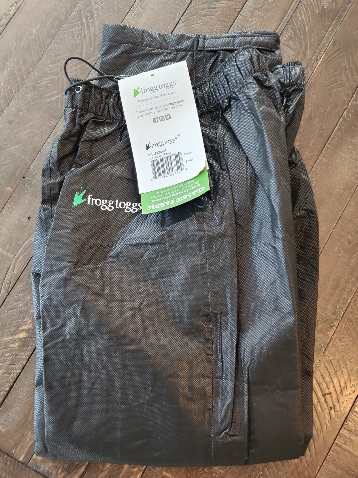 Frogg Toggs Pa8312201sm FT C50 Pro Action Rain Pants Small Black for ...