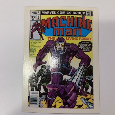 1984 MACHINE MAN Marvel Super Heros 1st Issue Covers Card No. 45 | eBay