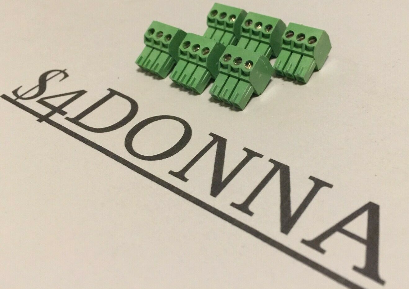 Crestron 6pc 3-Pin 3.5mm Phoenix connector captive screw wire blocks ...