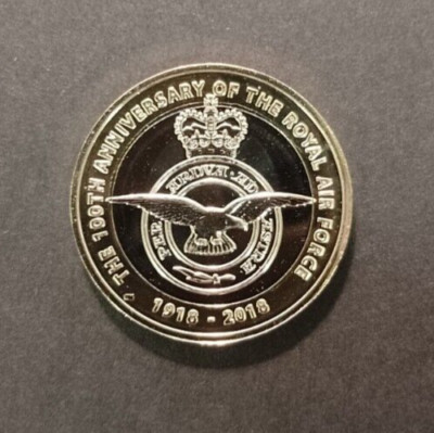 GB 2018 Royal Air Force RAF Badge Emblem £2 Coin Brilliant Uncirculated ...