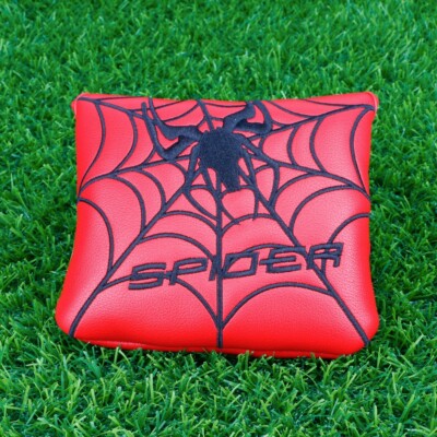 Red/black Spider Golf Square Mallet Putter Headcover Magnet Cover | eBay