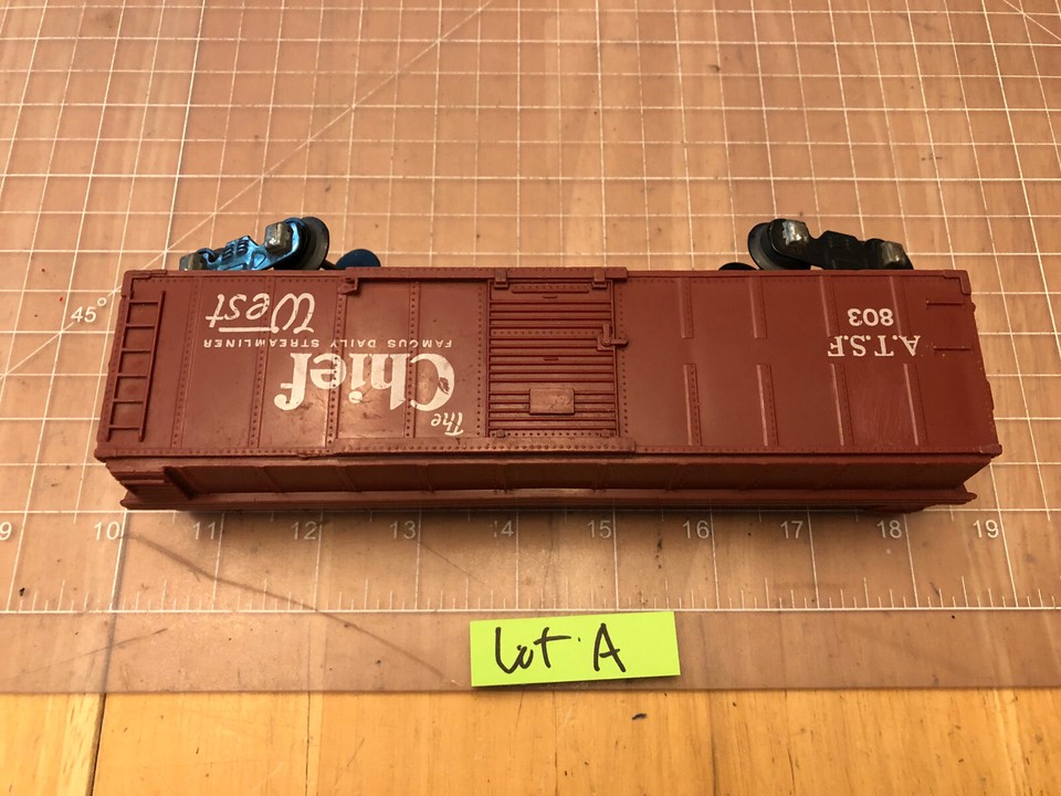 American Flyer S Train 803 ATSF THE CHIEF Box Car w /Link Couplers LOT ...