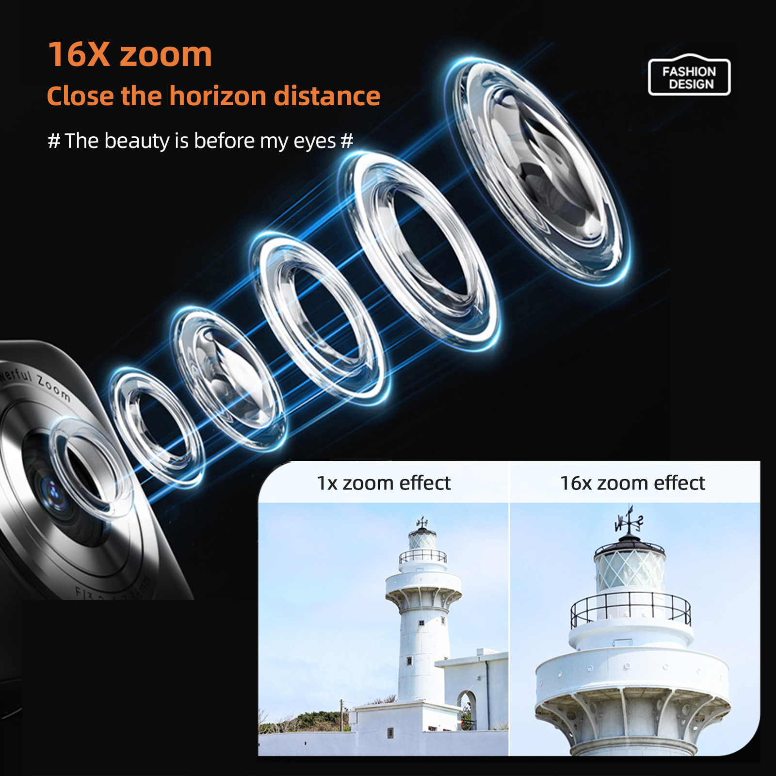 Portable Digital 1080P Video 44MP 16X Digital Zoom Auto C2D6 | eBay