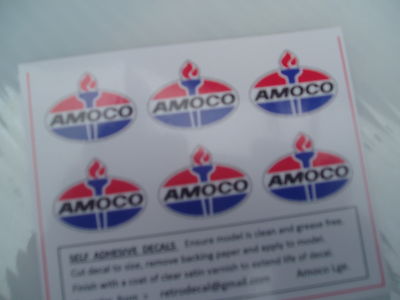 RETRODECAL AMOCO LARGE '00' Gauge Self Adhesive Decals for Tank wagons ...