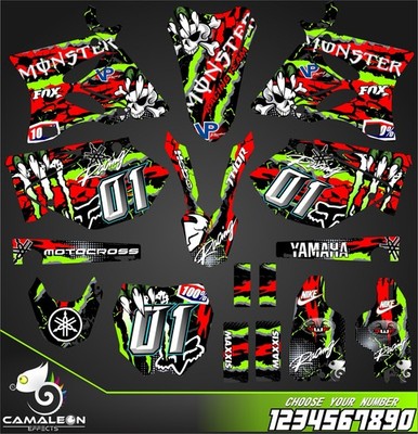 Graphics Kit for Yamaha YZ250 YZ125 (2002-2014) YZ 250 YZ 125 | eBay