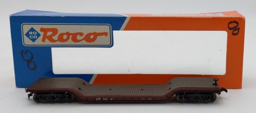 Roco 48990 HO Union Pacific Depressed Center Flat Car #54210 LN/Box | eBay