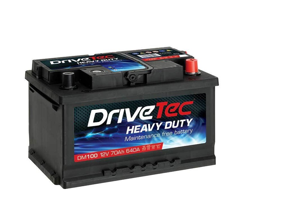 DriveTec Battery 12V 70Ah 640A B13 B14 For Ford Transit 2.2 TDCi 2.2 ...